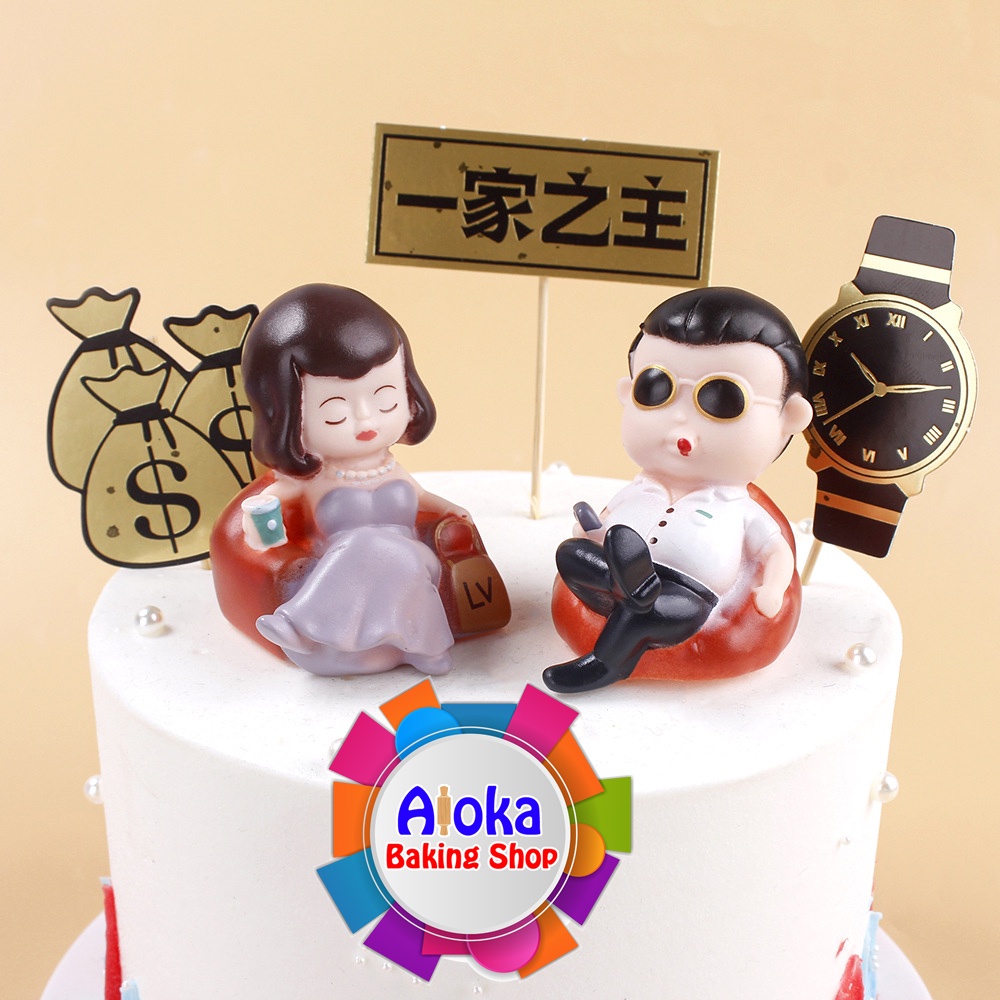 Jual Topper Big Boss / Wanita Kaya / Ayah Ibu / Bos Besar Hiasan Kue ...