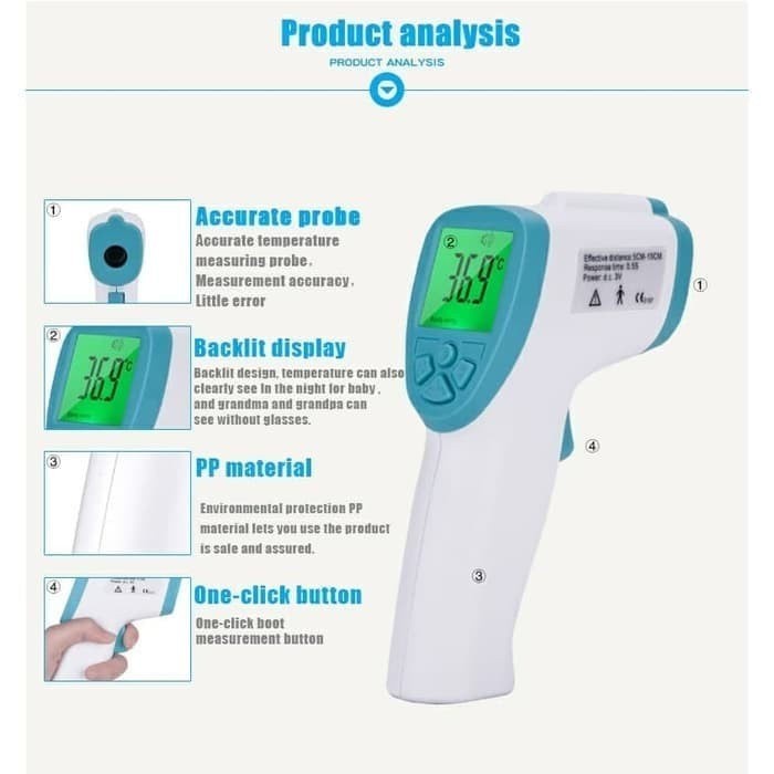 Jual Thermometer Infrared Gun Non Contact Termometer Infrared | Shopee Indonesia