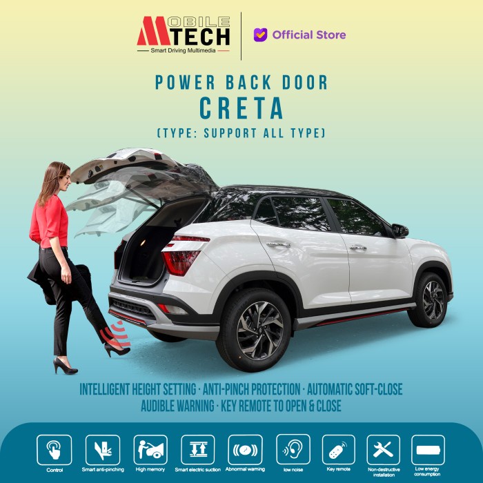 Jual Power Back Door Creta Mobiletech Pintu Otomatis + Kick sensor ...