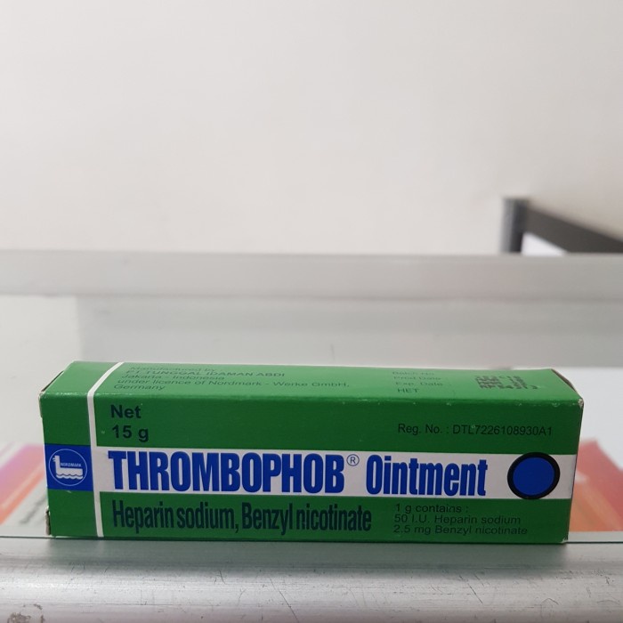 Jual Trombophob Ointment 15gr - Obat Antikoagulan / Anti Memar | Shopee ...