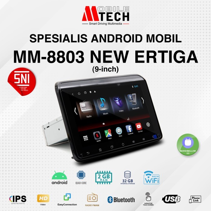Jual Headunit Double Din MM-8803 New Ertiga Mobile Tech 9" 2GB / 32GB | Shopee Indonesia