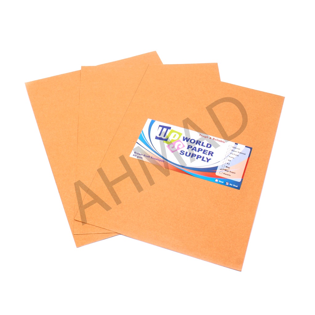 Jual WPS Amplop Coklat Super Map No Seal [ PACK ] | Shopee Indonesia