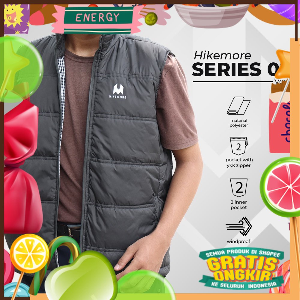 Jual Jaket Rompi Motor Riding Pelindung Dada Hikemore Vest 02 Original ...