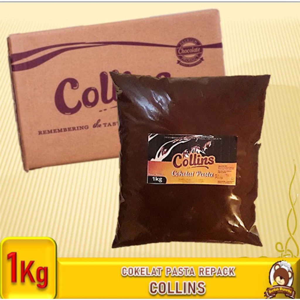 Jual Collins Chocolate Filling Coklat Repack 1Kg / Selai Coklat Pasta ...