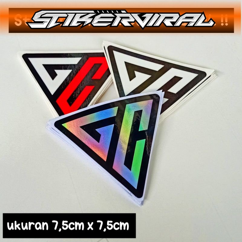 Jual sticker / stiker printing LOGO GC VIRAL , GERCEP Gerak Cepat kuat ...