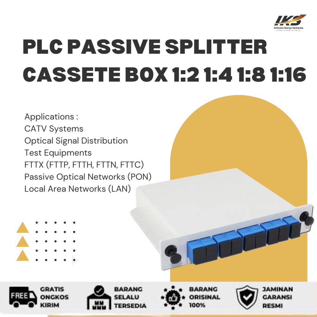 Jual Passive Splitter PLC BOX CASSETE FO Fiber Optik | Shopee Indonesia