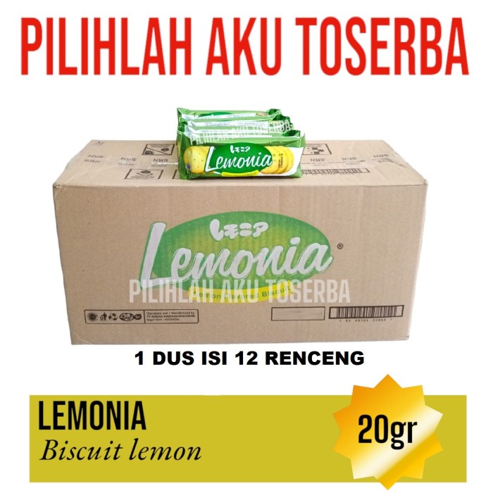 Jual Biskuit Nissin LEMONIA LEMON COOKIES RENCENG - ( HARGA 1 DUS isi ...