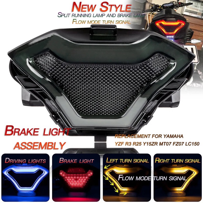 Jual Stoplamp Belakang Segitiga Running TST Lampu Stop Led 3in1 PNP ...