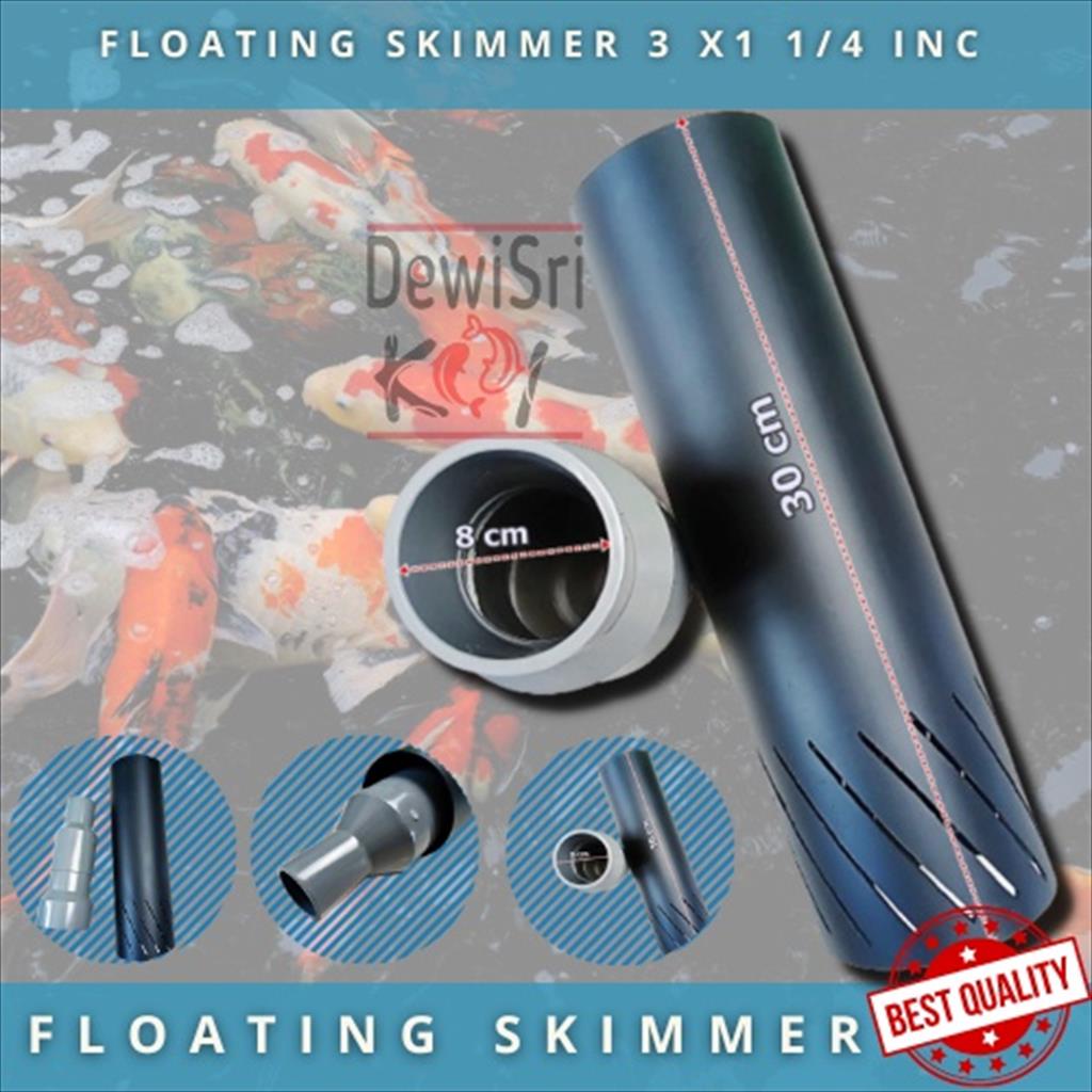 Jual Skimer Kolam Koi Floating Skimmer 3 ke 1 1/4 inch Media Filter ...