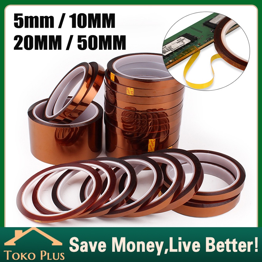 Jual 33M Kapton Isolasi Anti Panas 5mm 10mm 20mm 50mm Alat Servis ...