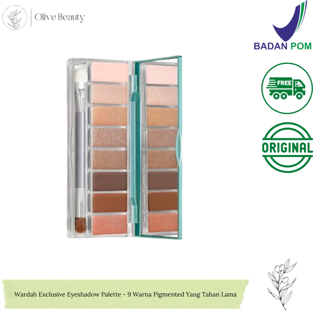 Jual Wardah Exclusive Eyeshadow Palette - 9 Warna Pigmented Yang Tahan Lama | Shopee Indonesia
