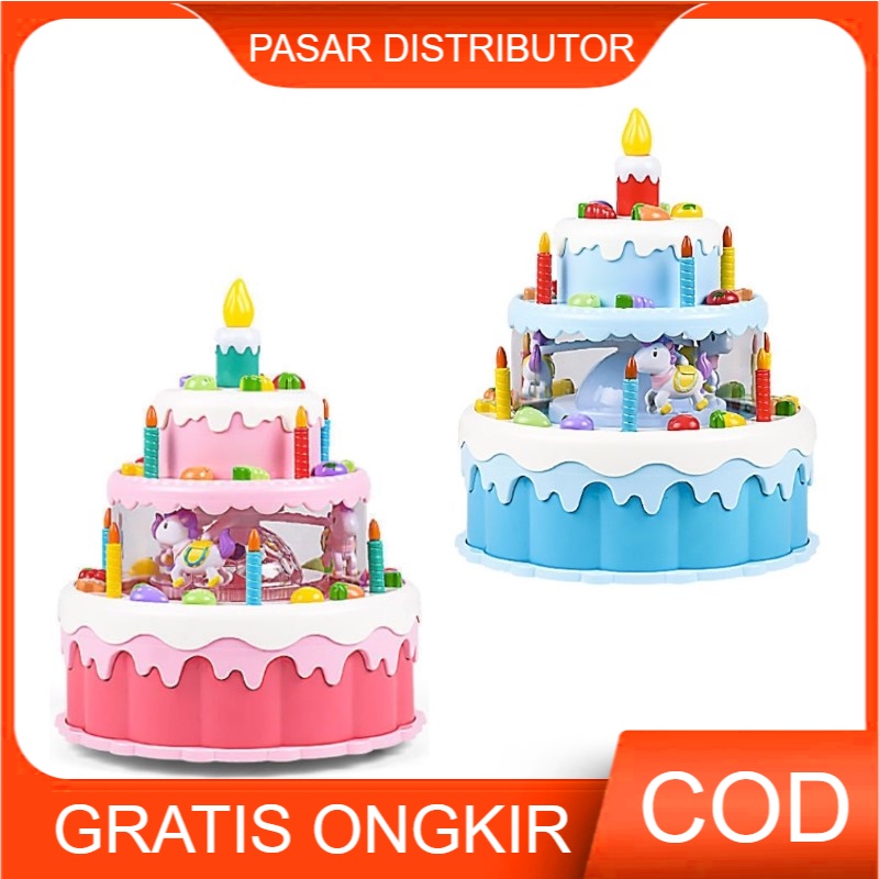 Jual Pasar Distributor ELECTRIC ROTARY CAKE Mainan Kue Ulang Tahun Anak ...