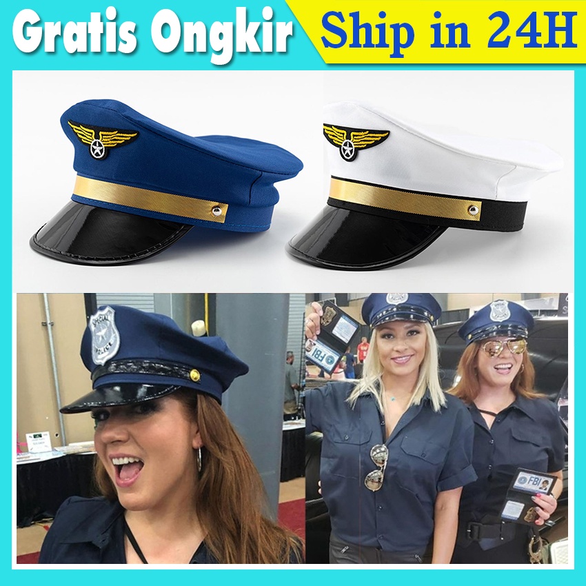 Jual Topi Pilot Air Force Cosplay Bahan Katun Breathable Untuk Pria Dan ...