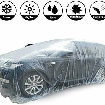 Jual PLASTIK COVER MOBIL BENING TEBAL TRANSPARAN SIZE L dan XL - XL ...