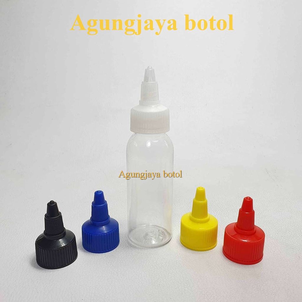 Jual Botol Plastik 50 ml Br Natural Tutup Kerucut Im / Botol Kimia ...