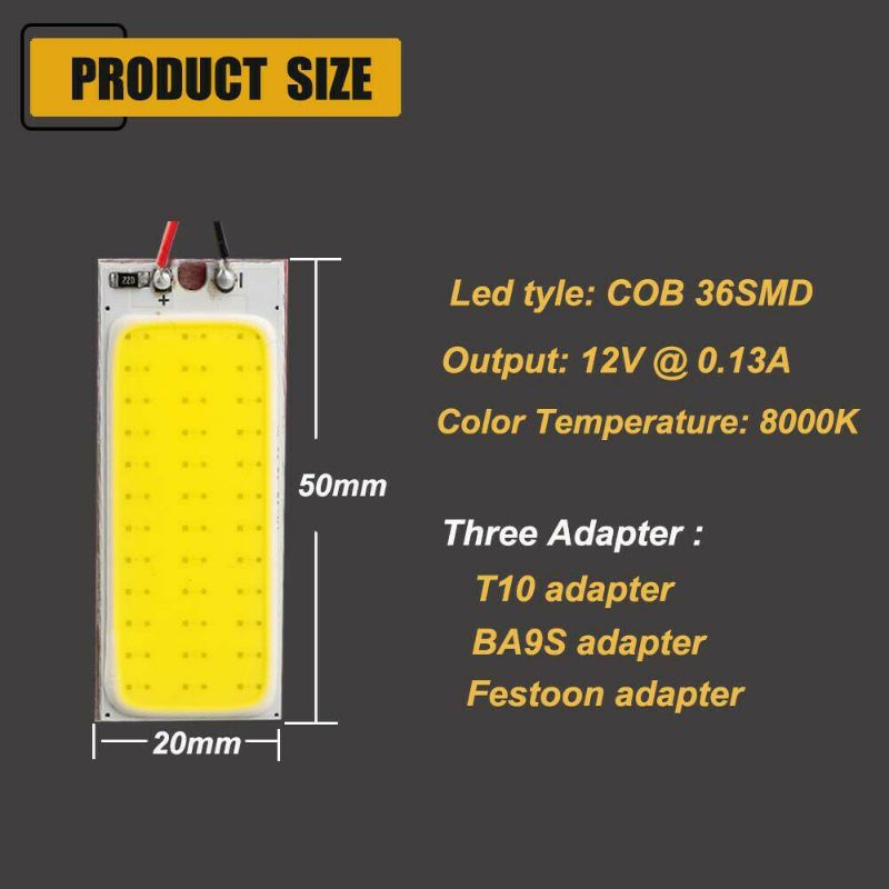 Jual Lampu led cob plasma plafon kabin mobil universal 36 mata 12v ...