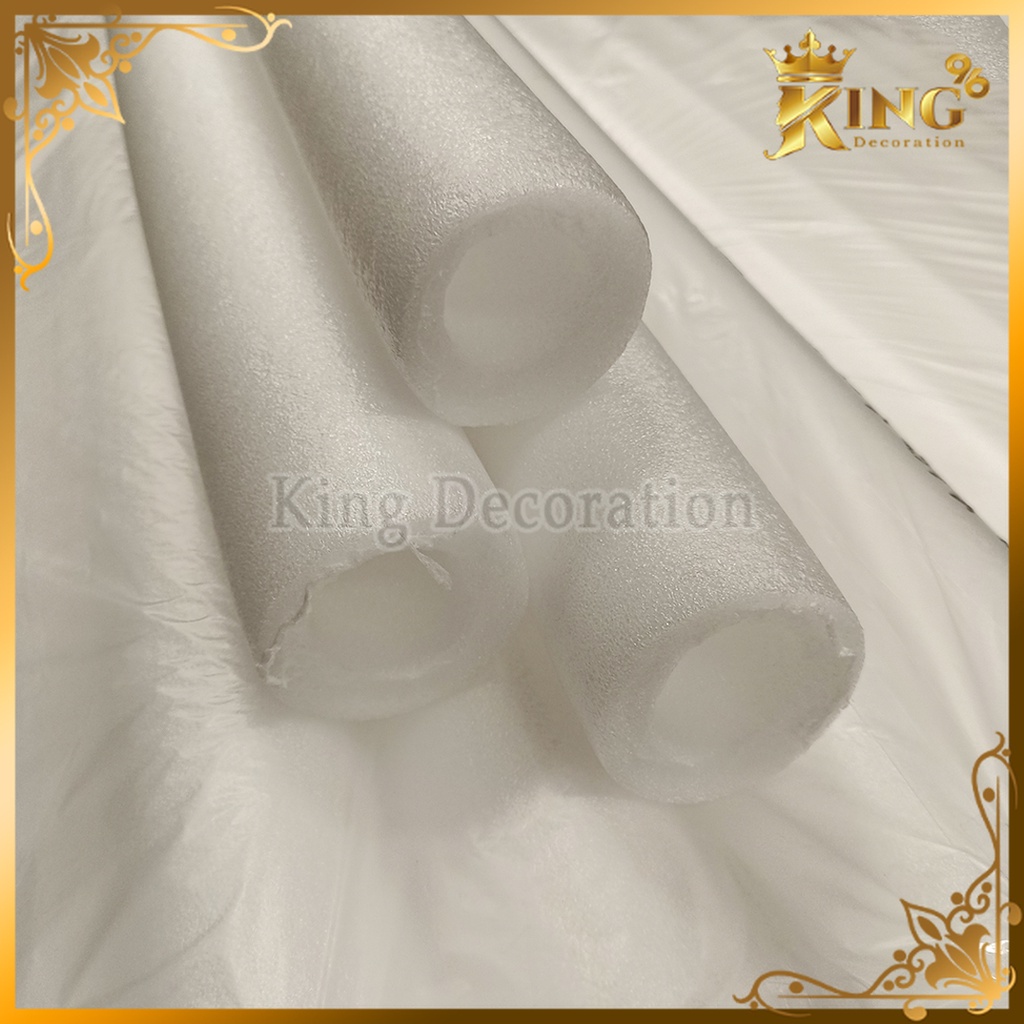 Jual Foam Busa warna putih Bulat 2 meter Foam Busa Elastis untuk bunga ...