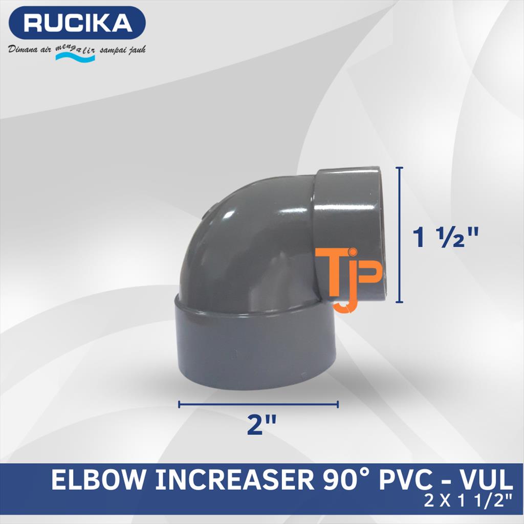 Jual RUCIKA ELBOW INCREASER 90° PVC - VUL 2 x 1 1/2" | Shopee Indonesia