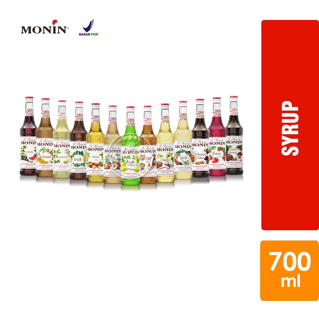 Jual Monin Syrup / Sirup Monin All Varian [Botol 700 ml] | Shopee Indonesia