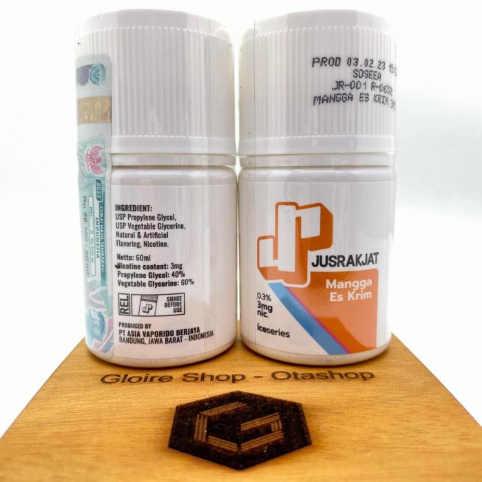 Jual Liquid Pelaga MANGGA ES KRIM 60ML Freebase by JusRakjat Jus Rakyat ...