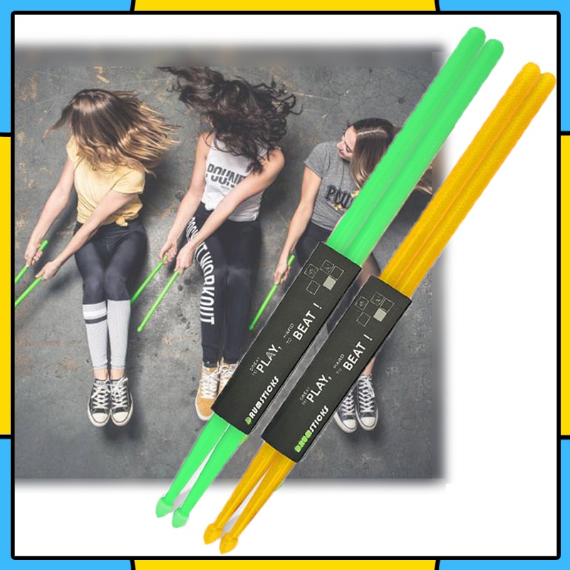 Jual Stick Pound Fit Workout Fluoresensi Ripstix Poundfit Stik Nylon ...