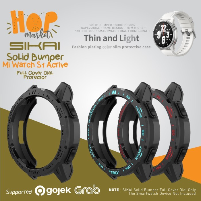 Jual Sikai Solid Bumper Case Screen Frame Cover For Xiao Mi Watch S1
