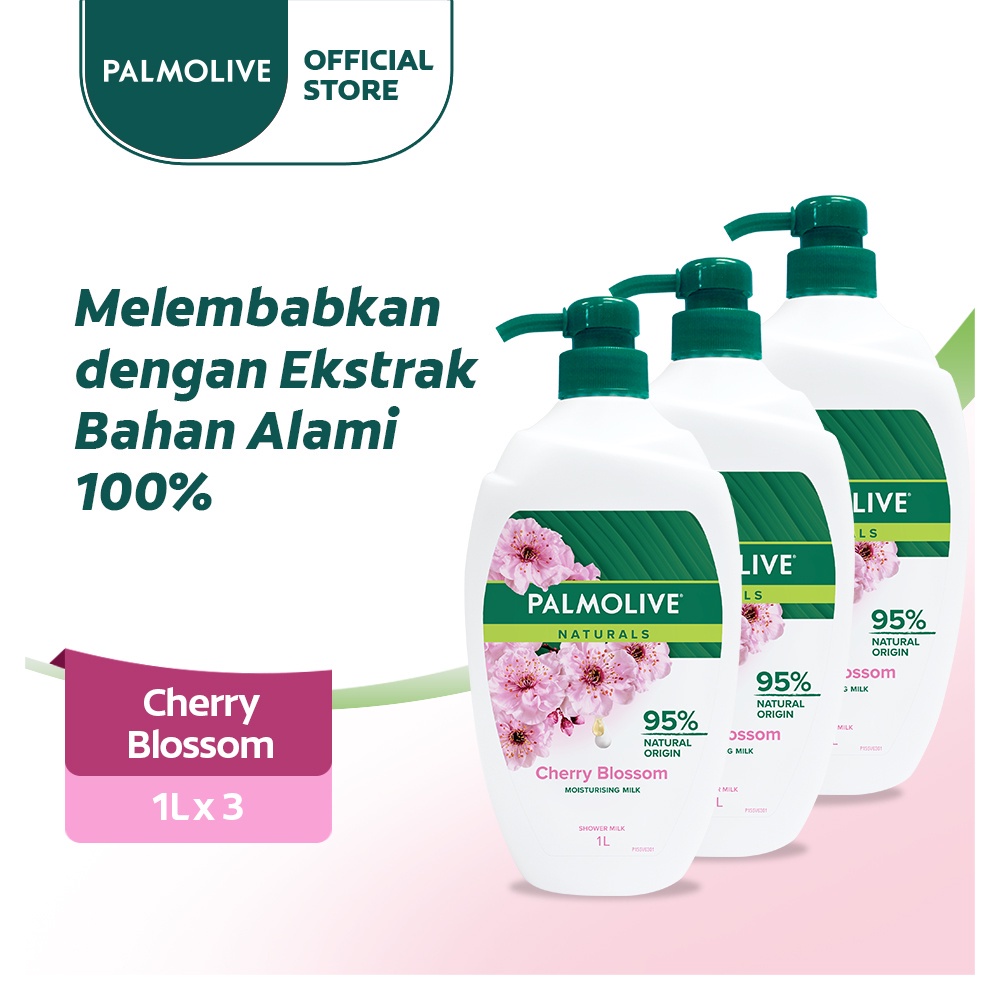 Jual Palmolive Naturals Shower Gel Cherry Blossom 1L - Sabun Mandi Cair ...
