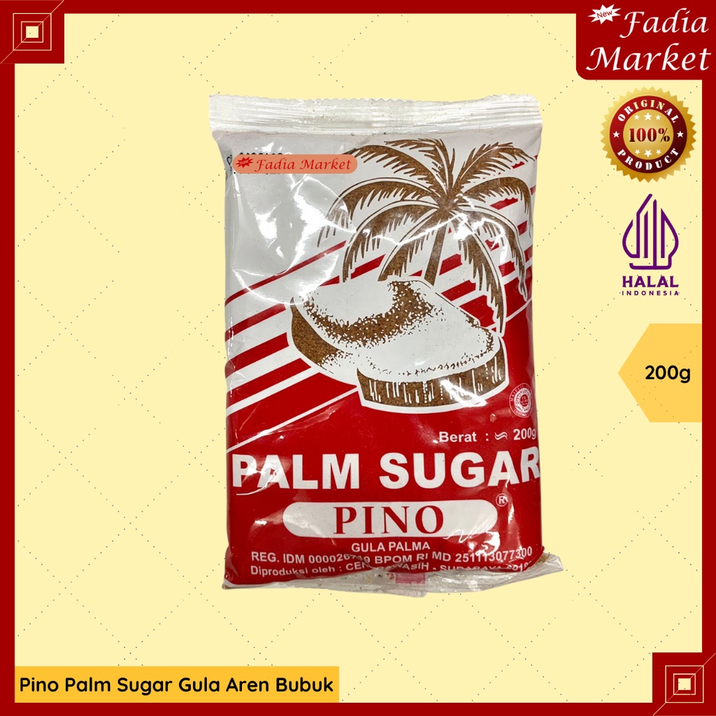 Jual Pino Palm Sugar Gula Aren Bubuk 200g | Shopee Indonesia