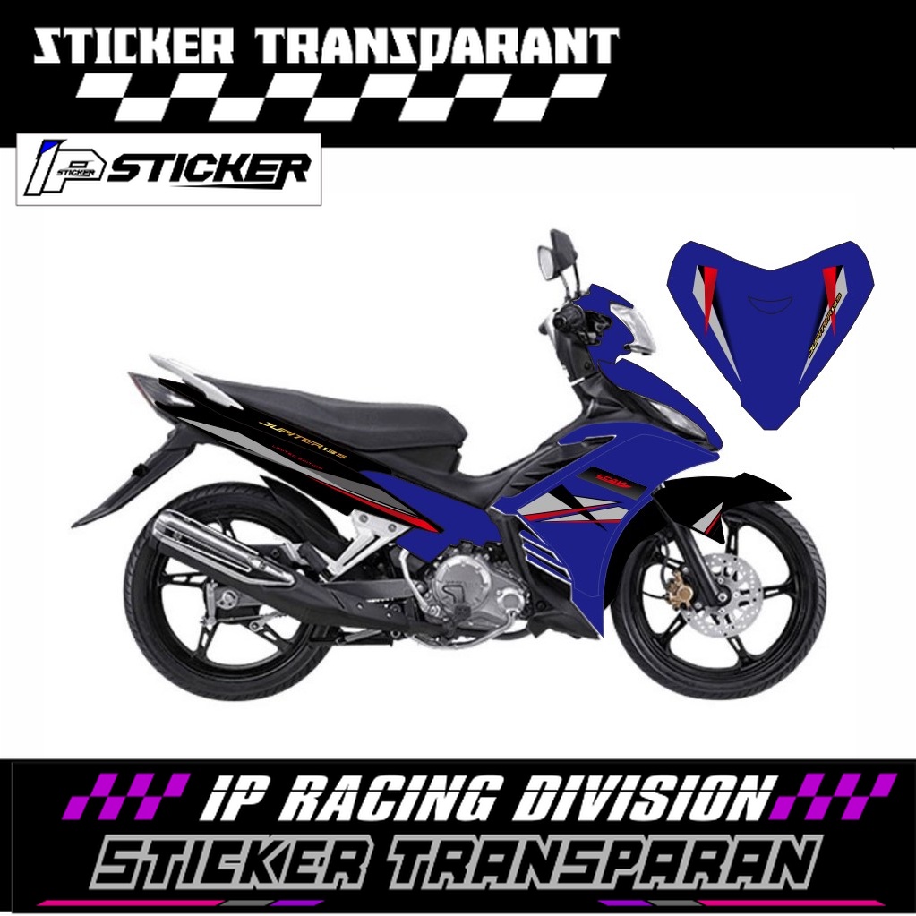 Jual STICKER STRIPING TRANSPARAN JUPITER MX NEW GARIS SILANG STICKER ...