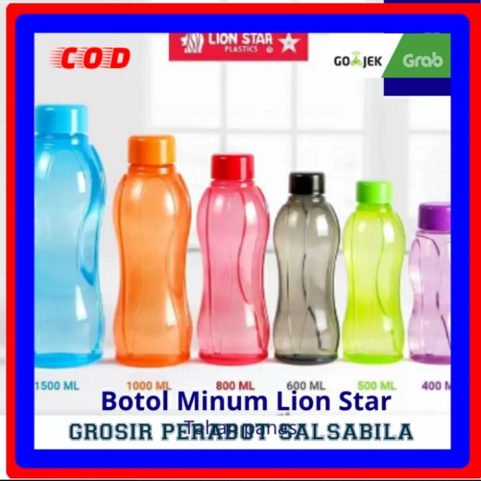 Jual Botol air minum hydro lion star plastik500,600,8000,1000,1500 ML ...