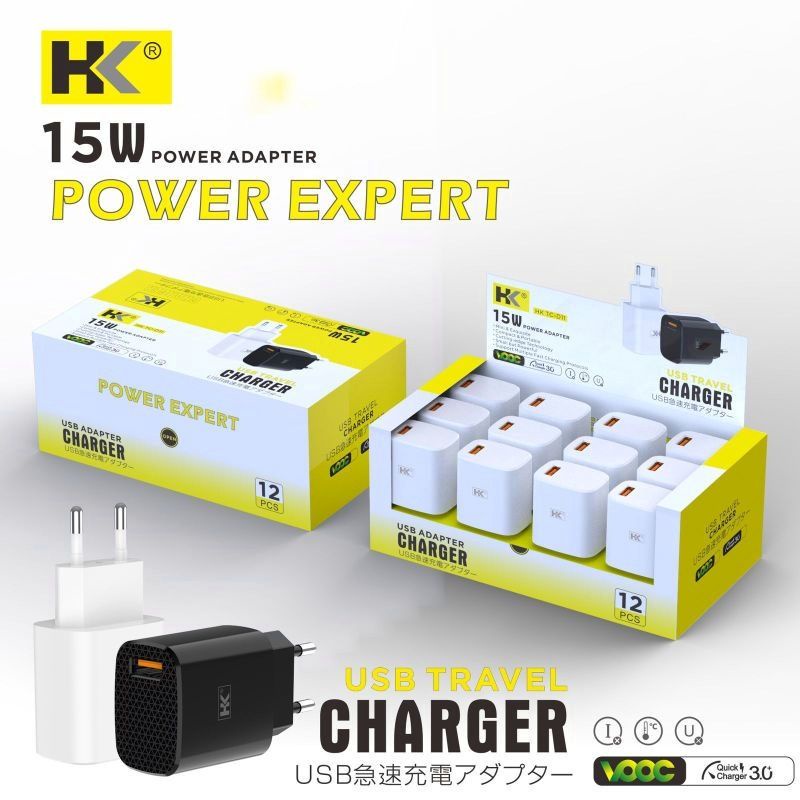 Jual BATOK CHARGER HK D33 9V QC 3.0 15W 3A VOOC FAST CHARGING QUALCOMM ...