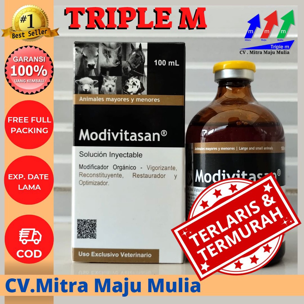 Jual MODIVITASAN 100ml - Multivitamin lengkap beserta asam amino, dilengkapi penguat otot ...