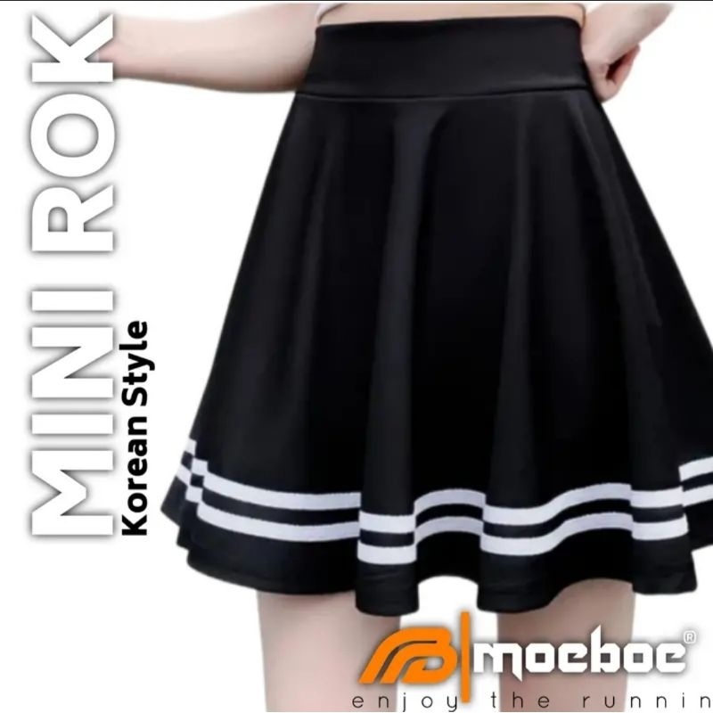 Jual Rok Pendek Olahraga Senam Gym Zumba Dancer Skirt Flare Rok Mini ...