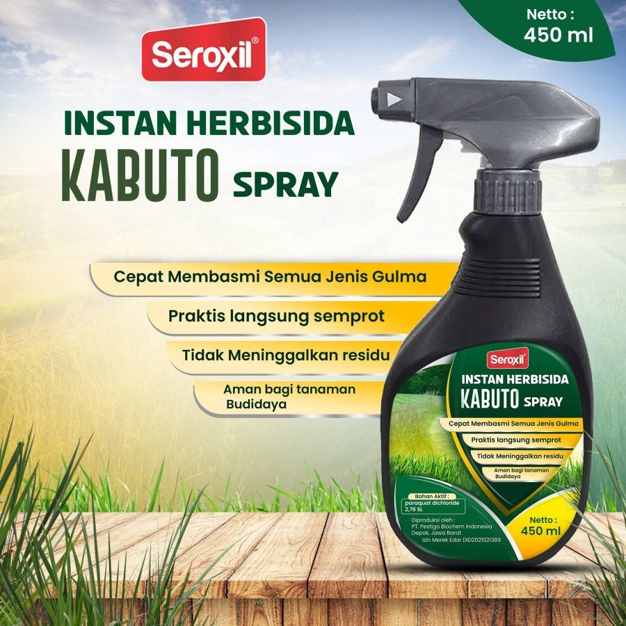 Jual Kabuto Cairan Pembasmi Rumput Liar Gulma Semprot Instan 450ml ...