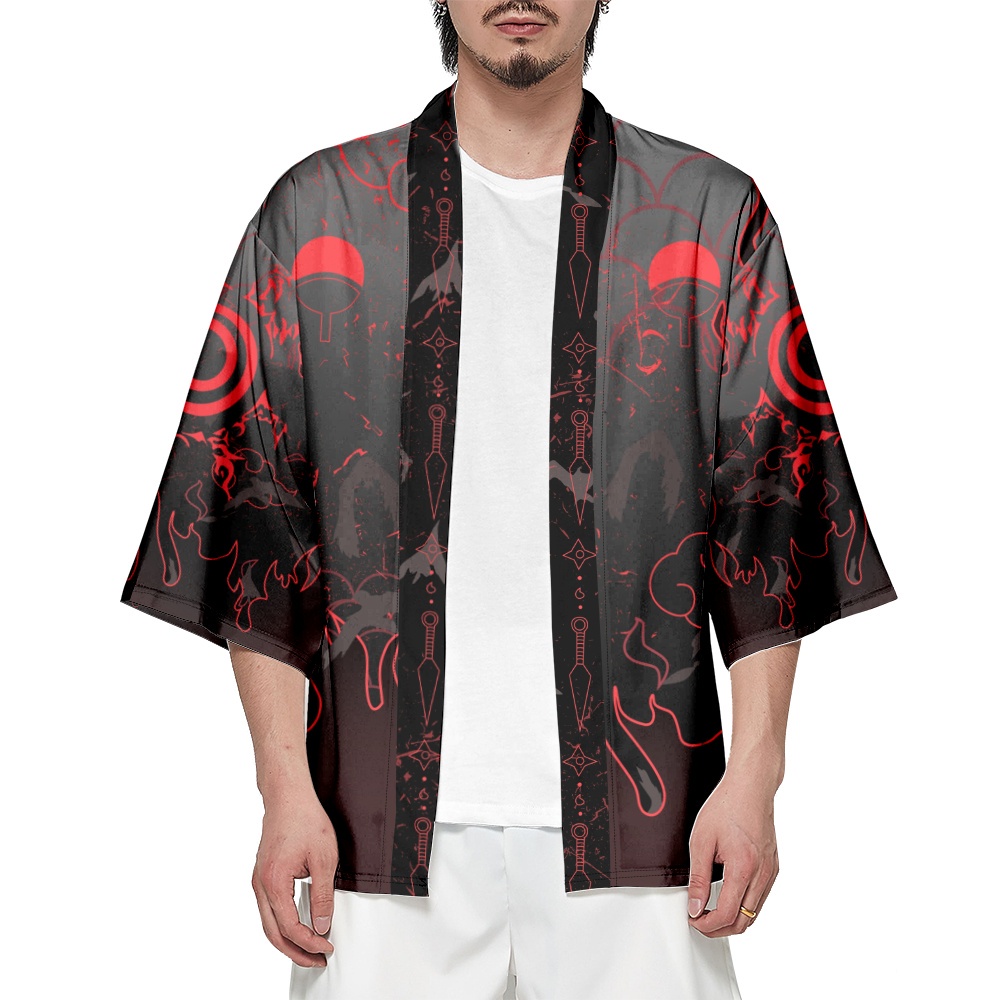 Jual New Naruto Cosplay Hanori Anime Mode Jepang Kardigan Kimono Musim ...