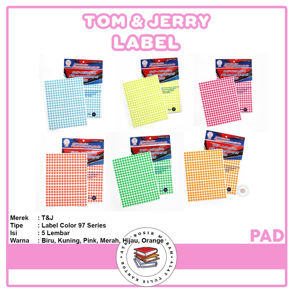 Jual TOM & JERRY - Label Color 97 Series - Pad | Shopee Indonesia
