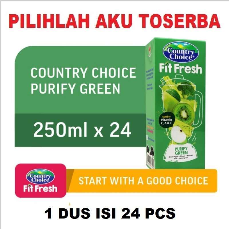 Jual Country Choice Fit Fresh PURIFY GREEN 250 ml - ( HARGA 1 DUS ISI ...