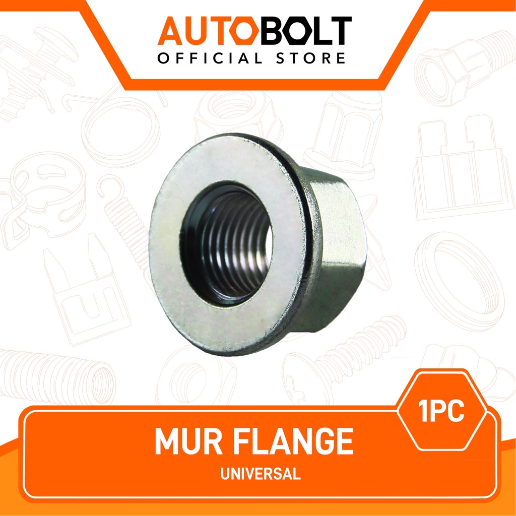 Jual Mur Nut Flange Mur 12 M12 Murr Nutt Flang Fleng 12x13 12x13 mm ...