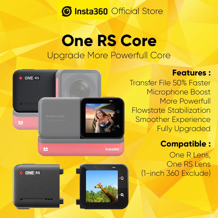 Jual Insta360 ONE RS Core Upgrade Core ONE R Camera Mod | Shopee Indonesia