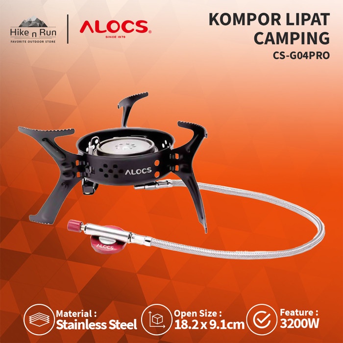 Jual Kompor Camping Alocs CS-G04PRO Ultralight Gas Stove Hurricane Ⅱ | Shopee Indonesia