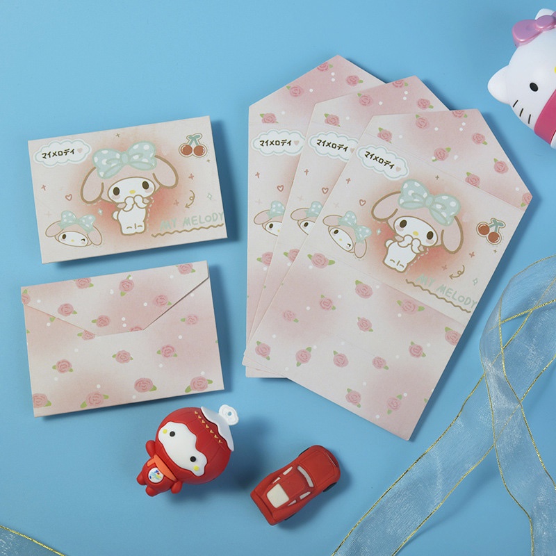 Jual kartu ucapan lipat hello kitty melody cinnamoroll kuromi pochacco ...