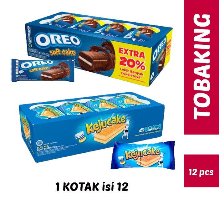 Jual Oreo Soft Cake / Keju Cake isi 12 Bolu Softcake Kejucake | Shopee ...