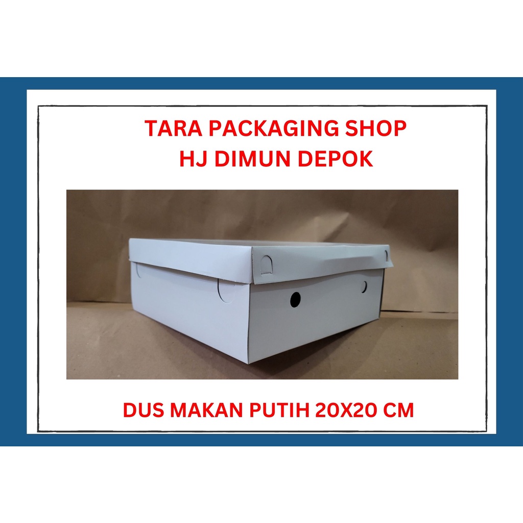 Jual Box Nasi Kotak Putih Polos 350gr 20x20 Cm | Shopee Indonesia
