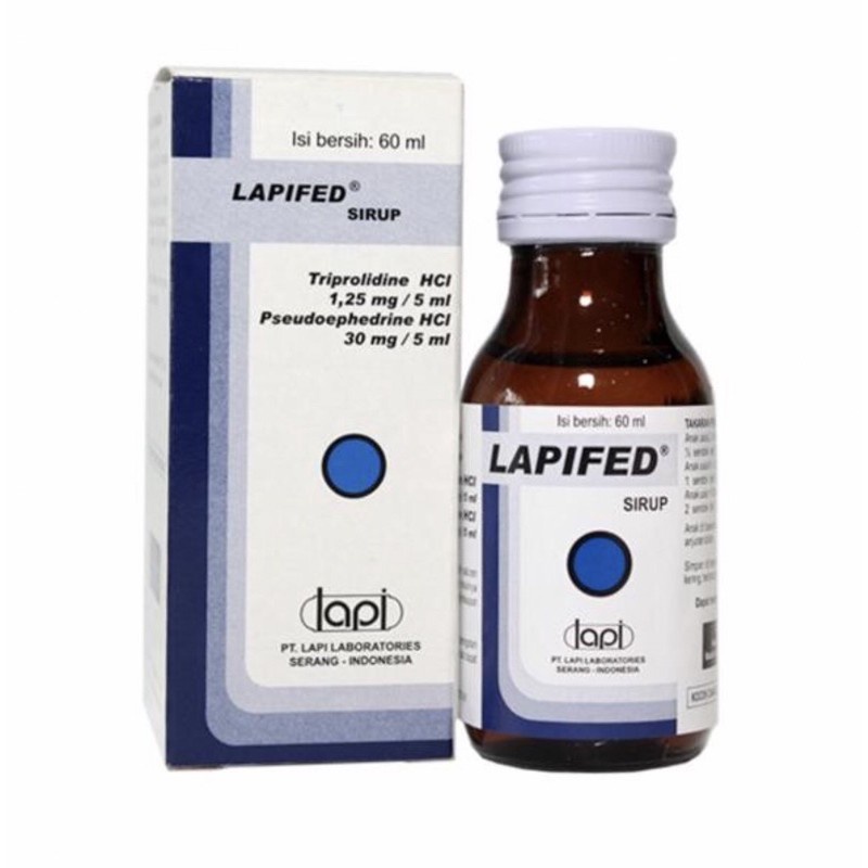 Jual Lapifed sirup 60 ml ( obat pilek pelega hidung tersumbat ) COD ...