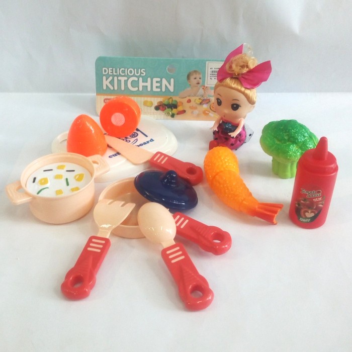 Jual Mainan kitchen with doll mainan masak-masak (09060280) | Shopee ...