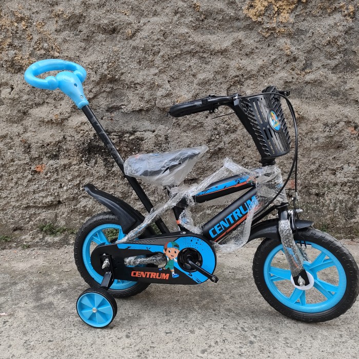 Jual sepeda anak dorongan bmx 12 in centrum roda empat ban busa padat ...