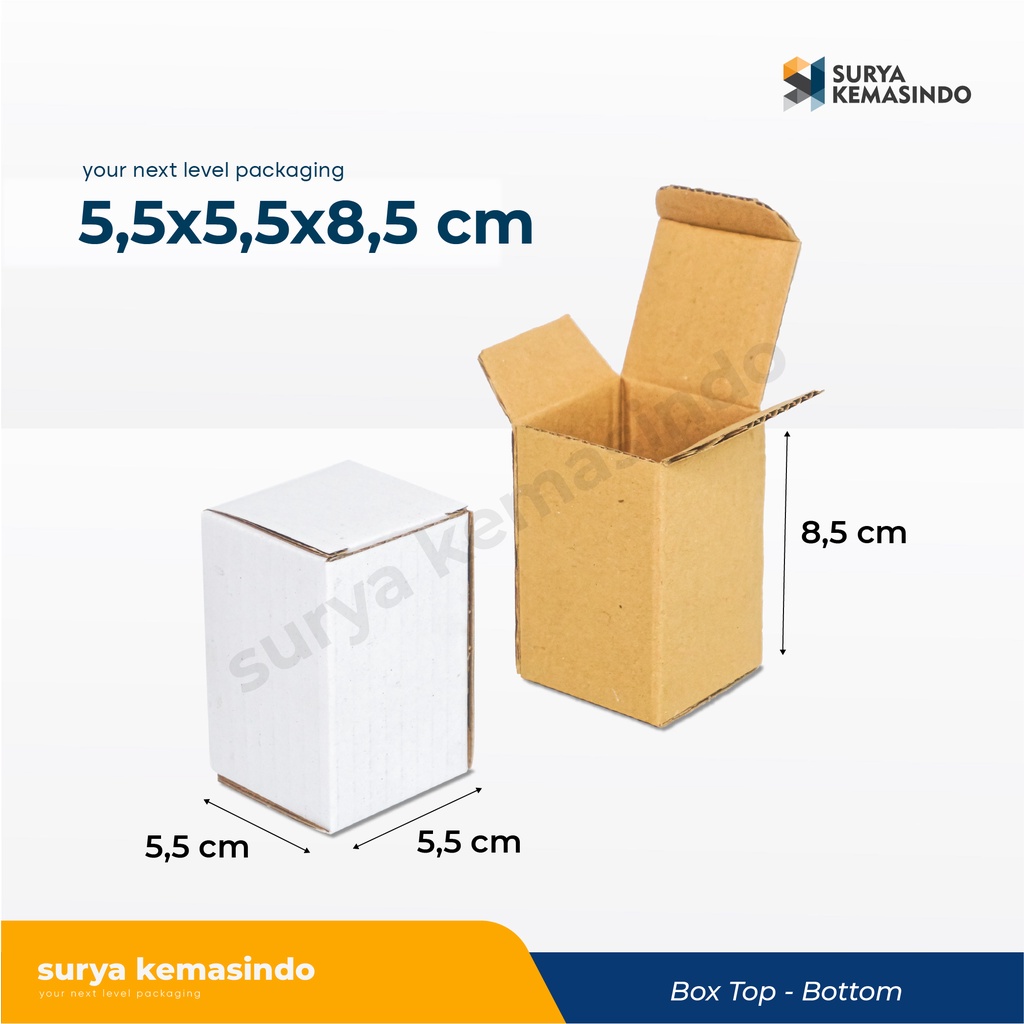 Jual Box 5,5x5,5x8,5 cm (AYK) ) Kardus/Tumbler/BoxTumbler/Kardusmini ...