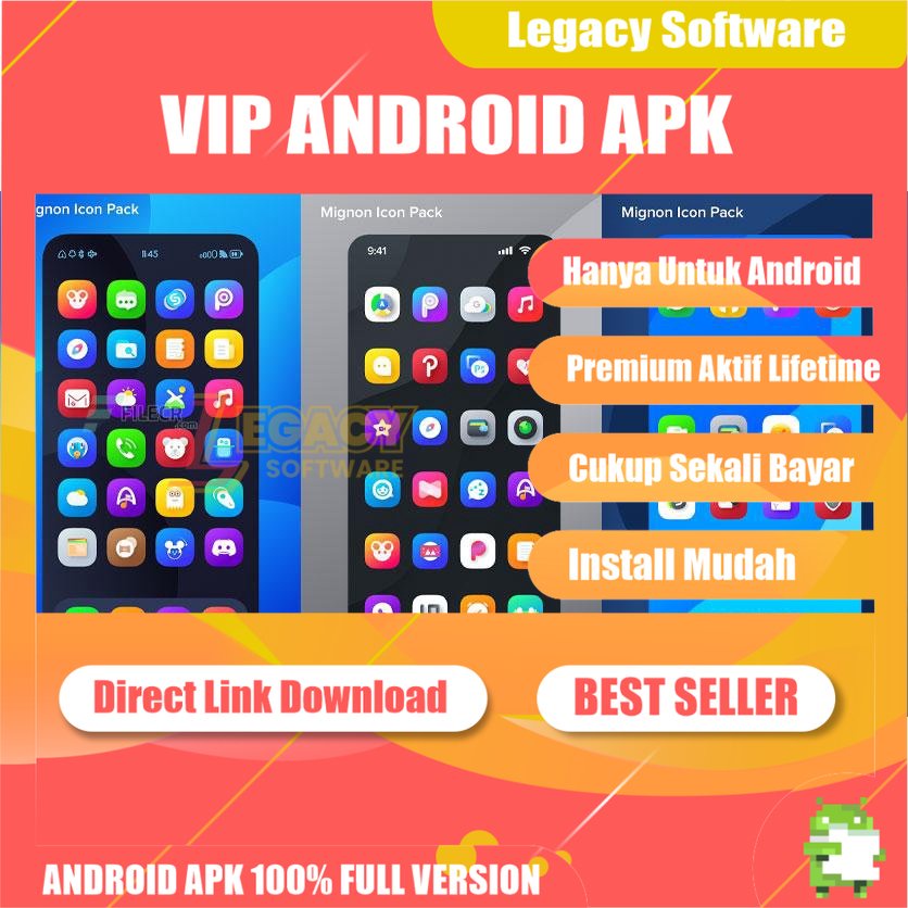 Jual Mignon Icon Pack Lifetime APK (Pro Unlocked) | Shopee Indonesia