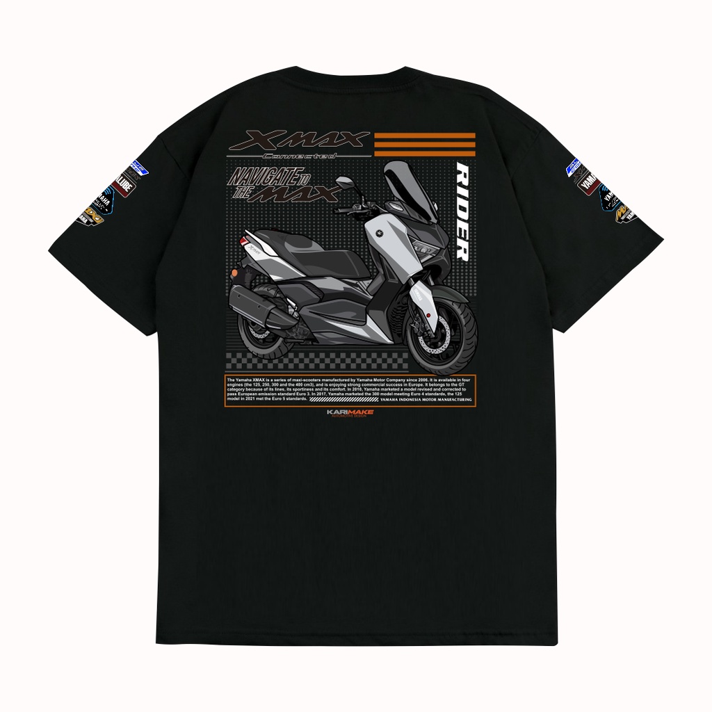 Jual Kaos T Shirt Motor YAMAHA NEW XMAX CONNECTED 2023 v2 Kaos Otomotif | Shopee Indonesia
