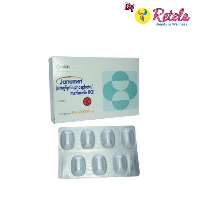 Jual JANUMET 50MG/1000MG 1 STRIP 7 TABLET | Shopee Indonesia